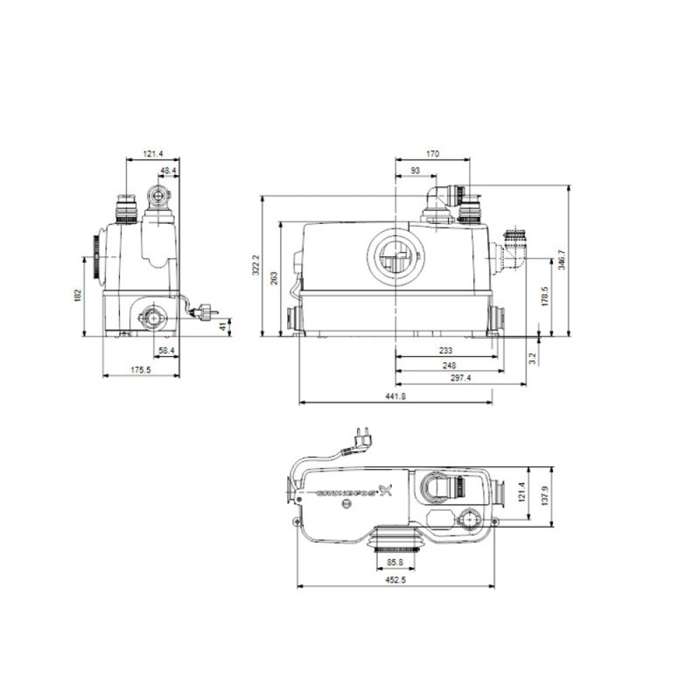 WC-3 SOLOLIFT2 drainage pump Grundfos